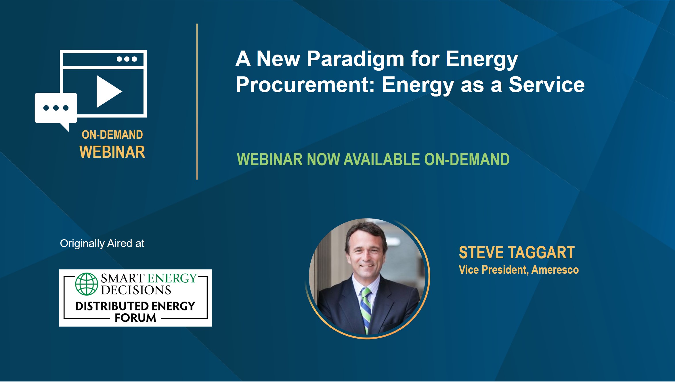 Energy as a Service | On-Demand Webinar from Smart Energy Decisions